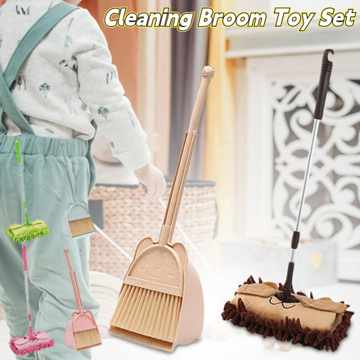 Children's Mini Broom Dustpan Set Cleaning Toys Gift Educational ...