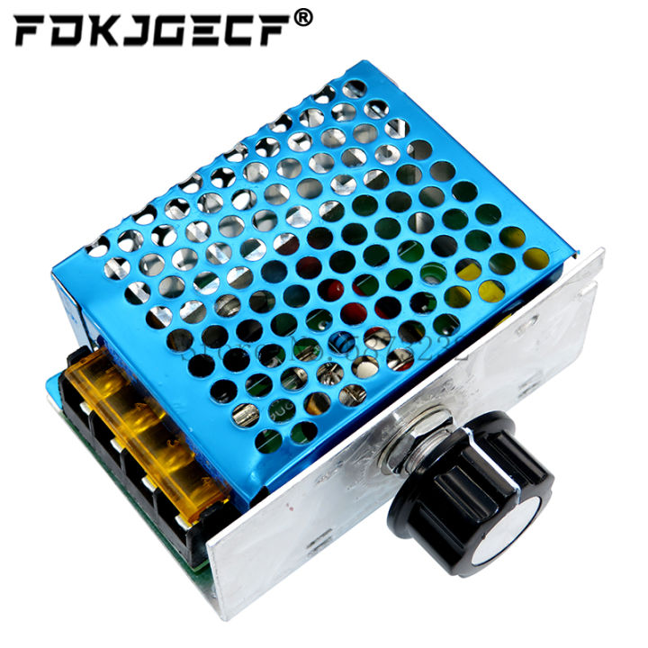 ตัวควบคุมความเร็วมอเตอร์ปรับได้4000W AC 110V-220V SCR ตัวควบคุมแรงดัน ...