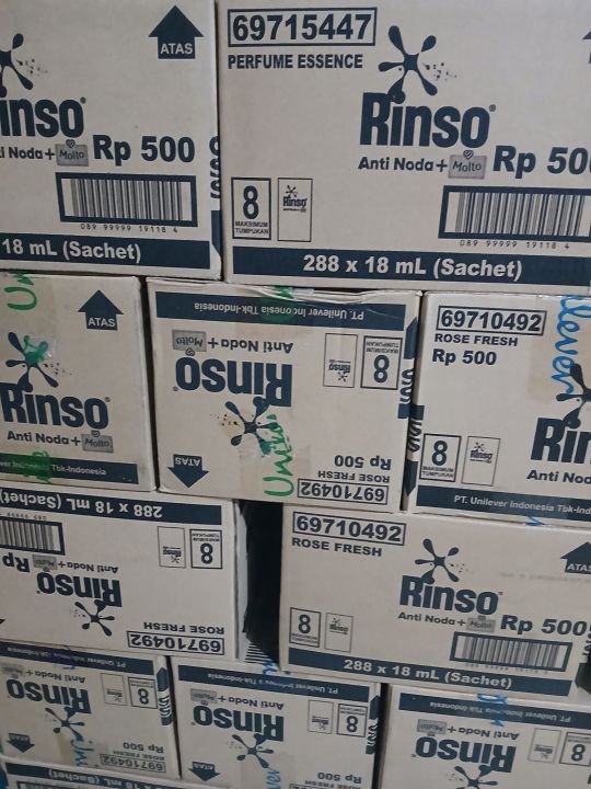 RINSO CAIR SACHET 1 DUS ISI 48 RCG UK 18ML | Lazada Indonesia
