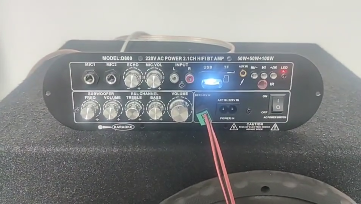 D800 D900 Amplifier Board Audio Bluetooth USB FM Subwoofer Karaoke ...