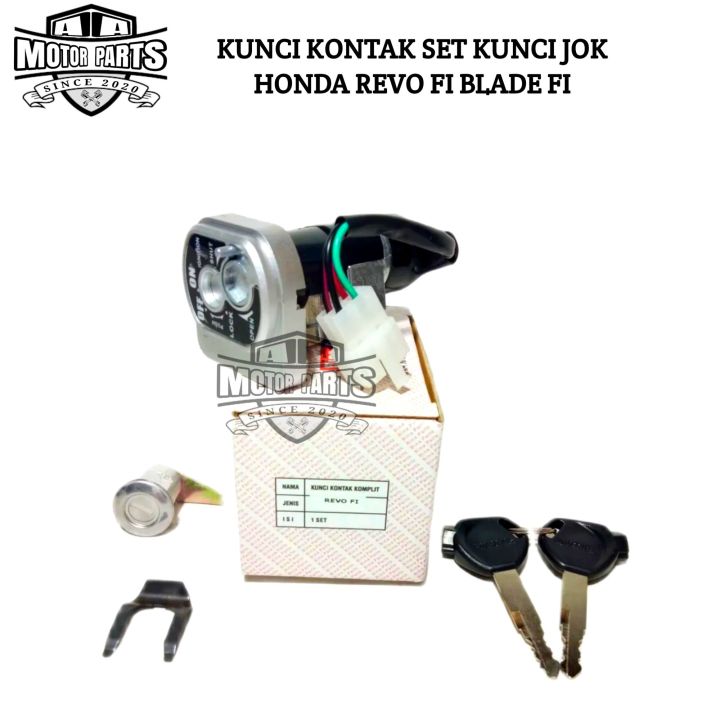 KUNCI KONTAK REVO FI REVO FIT INJEKSI NEW BLADE 125 FI MERK OSK KIEHIN BINA PART SET KUNCI JOK ...