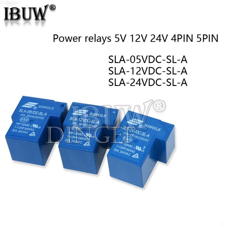 Power relays SLA-05VDC-SL-A SLA-09VDC-SL-A SLA-12VDC-SL-A SLA-24VDC-SL ...