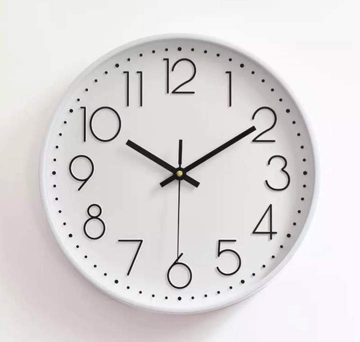 12inch/ 29.8cm white & random Nordic Wall Clock Modern Design ...