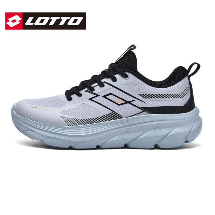 Lotto | Black Breathable New Thick Sole Running Shoes | Lazada