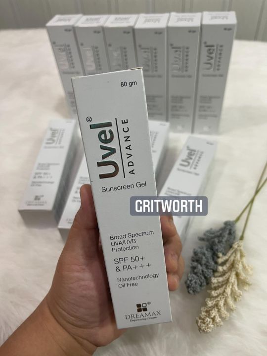 UVEL Advance Sunscreen Gel Broad Spectrum UVA UVB Dermagrade Original ...