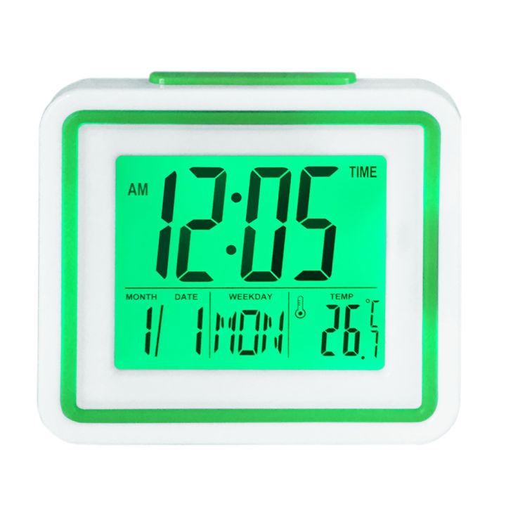English Talking Alarm Clock with Date, Day and Temperature, for Low ...