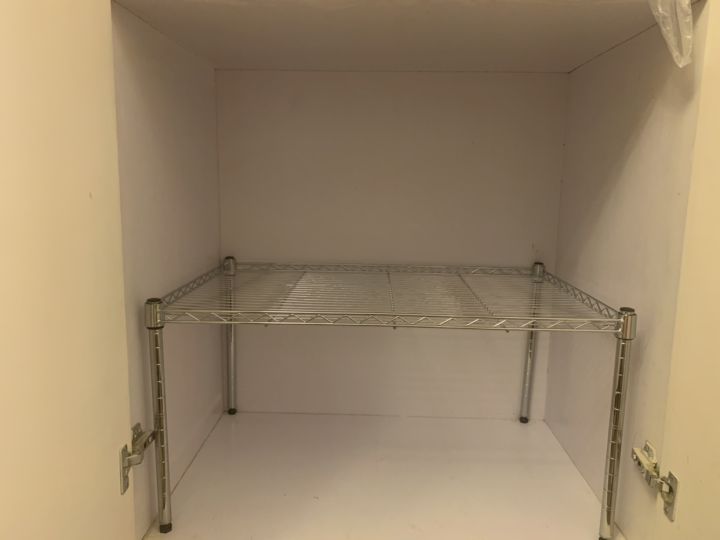 Kitchen Single Layer Rack Oven Microwave Shelf Countertop Rack Metal ...