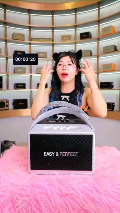 EasyandPerfect EP-DIAMOND 35W GLITTER ลำโพงบลูทูธ พร้อมไมค์ 2 ตัว รับ ...
