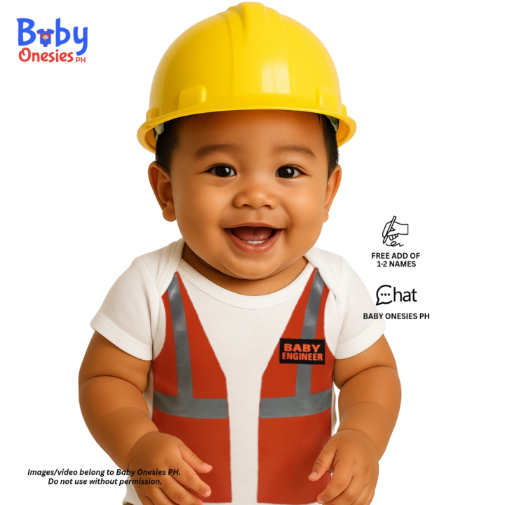 Baby Onesies PH | Personalized Engineer Baby Onesie with Custom Name ...