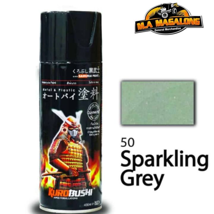 SAMURAI PAINT SPARKLING GREY 50** (METALLIC COLOR ) 400ML | Lazada PH