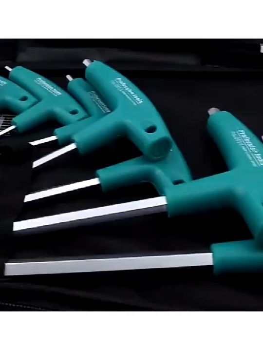 5pcs/set 2.5-6mm T-Handle Hex Wrench Set T-Handle Allen Key Industrial ...