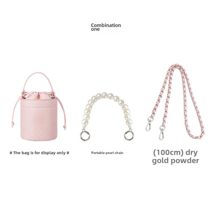Trendy Luxury MLB Bucket Bag Thousand Gold Powder Transformation ...