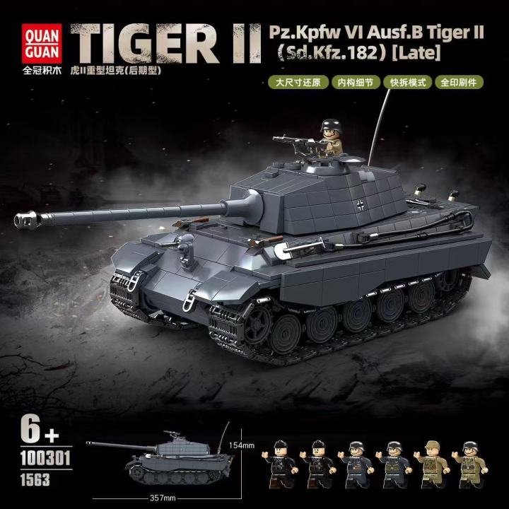 New Full Crown Heavy Tank Building Blocks Toy for Boys Educational ...