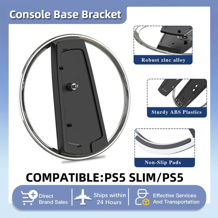For PS5 slim Vertical Stand Game Console Base Bracket Metal For PS5 ...