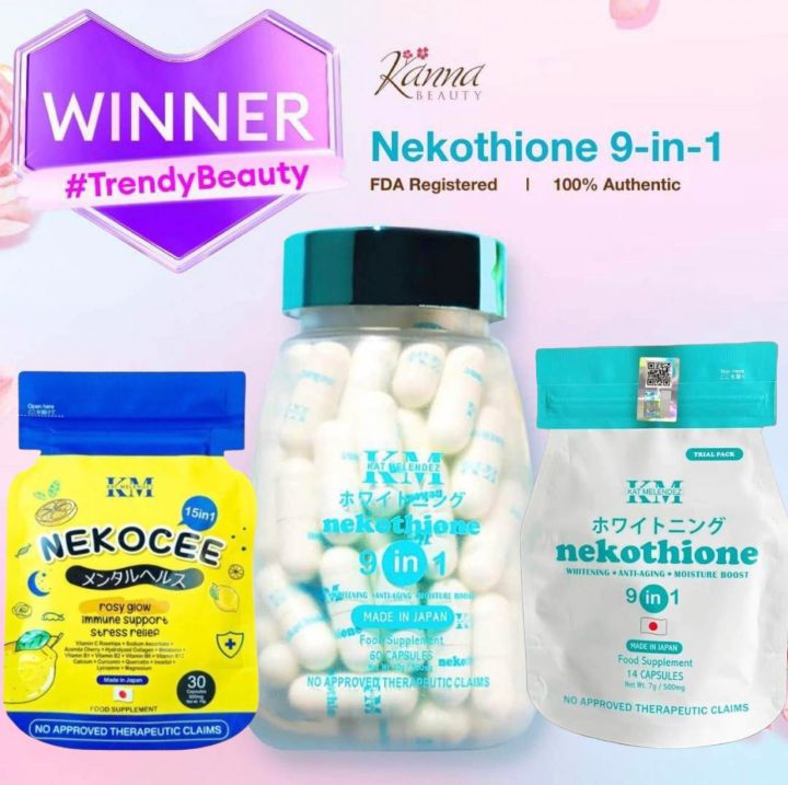 Nekothione 9 in 1 Kath Melendez / Neko Glutathione / Nekocee capsules ...