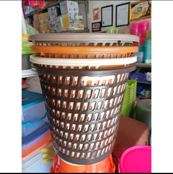 Keranjang sampah plastik CROWN/keranjang sampah jumbo/tempat sampah ...