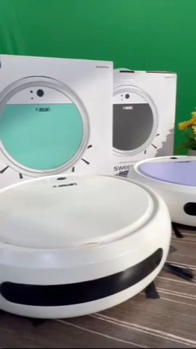 Asaki Robot Vacuum Cleaner หุ่นยนต์ดูดฝุ่น เครื่องดูดฝุ่น ทำความสะอาดอัตโนมัติ รุ่น AK-RV9100 ...