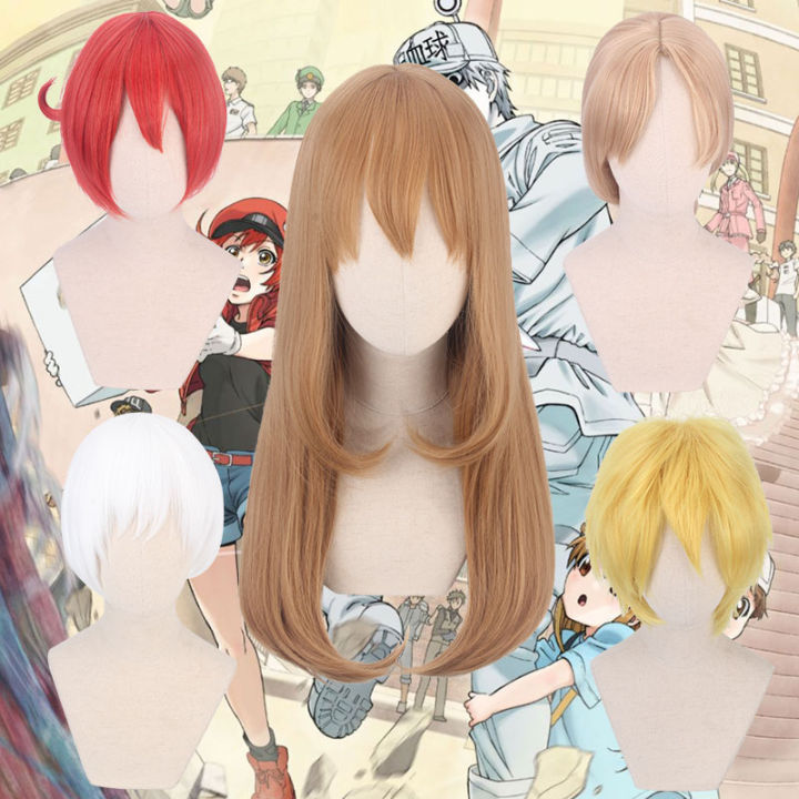 Bun Home Cosplay Wig White Blood Cells Red Blood Cells T Cell Spheres ...