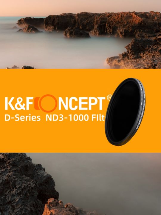 K&F CONCEPT NANO-D ND3-1000 Variable ND Filter (1.5-10 Stops) Neutral ...