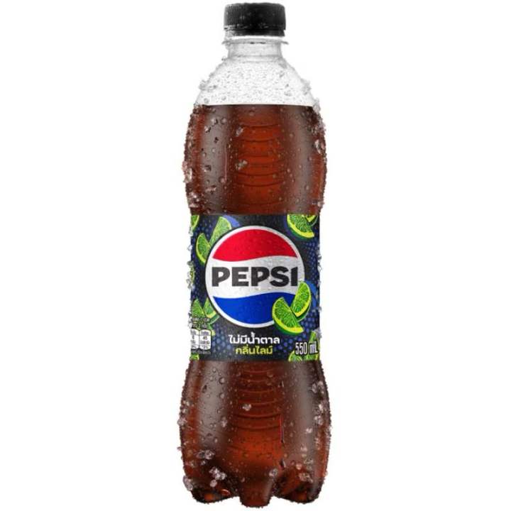 Pepsi เป๊ปซี่ น้ำอัดลม ไม่มีน้ำตาล กลิ่นไลม์ ขนาด 550 มล. x 12 ขวด | Lazada.co.th