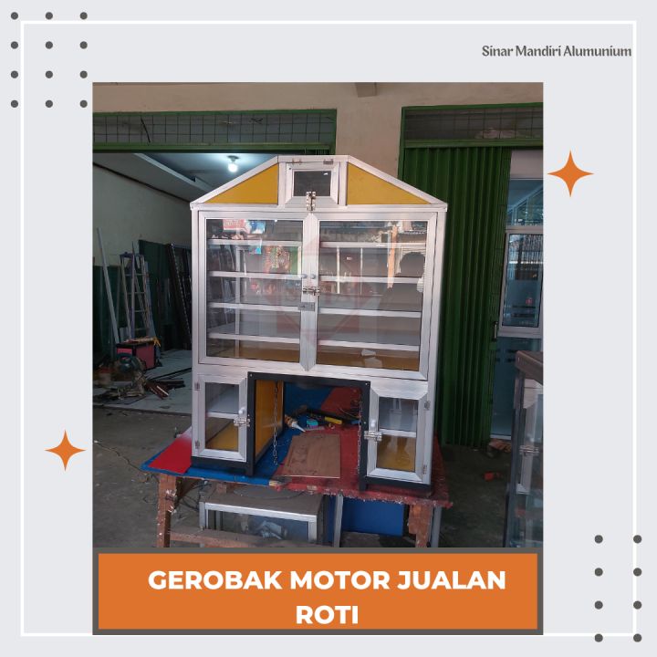 Gerobak Motor Jualan/ Gerobak Jualan Roti/ Gerobak Motor Keliling ...