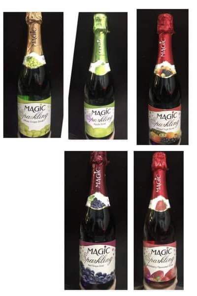 Magic Sparkling Juice Drink 750mL (Strawberry, White Grape, Red Grape ...