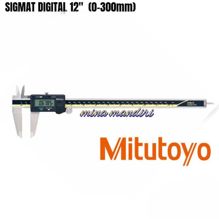 Vernier Caliper Mitutoyo 300mm Sigmat Digital 12" Mitutoyo Baru | Lazada Indonesia