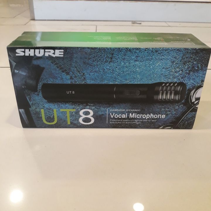 Mic Condenser SHURE UT8 + kabel Utk Paduan Suara, Instrument dl Hitam ...
