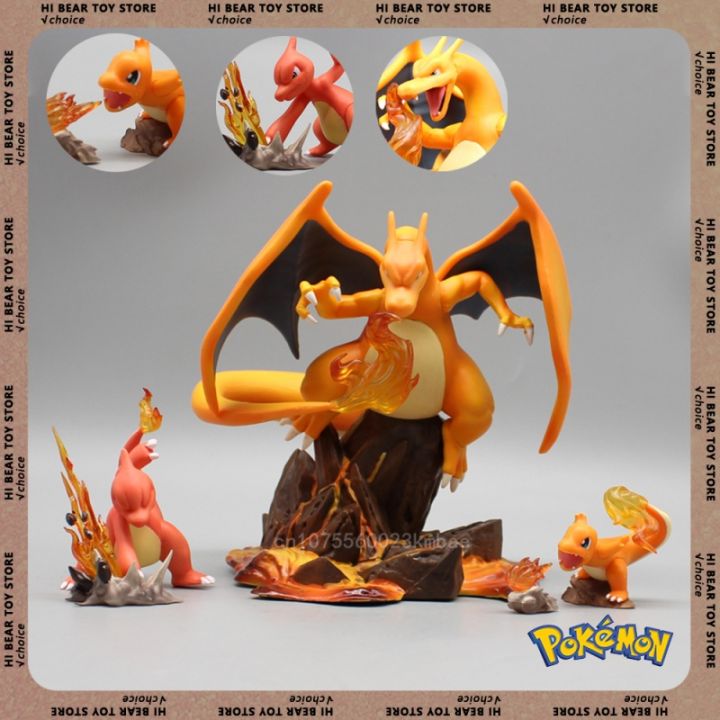 Classic Pokemon Anime Figure Dragonite Charizard Figures Evolution ...