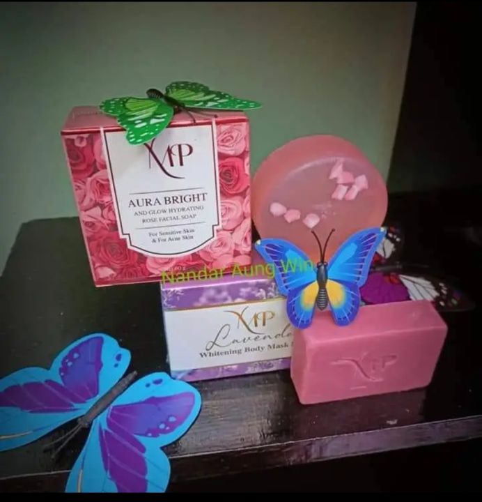 YMP Lavender Whitening Body Mask Soap. & YMP Facial Soap.(2in 1 set ...