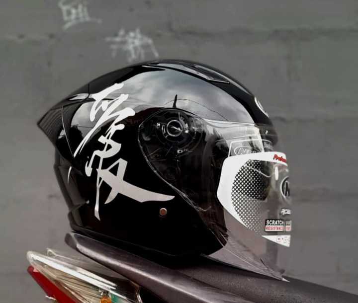 HELM NHK R1 MAX KANJI #1 BLACK, DOBLE VISOR ORIGINAL | Lazada Indonesia
