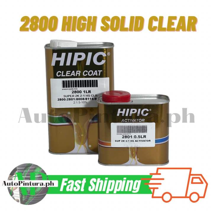 HIPIC 2800 HIGH SOLID SUPER 2K 2:1 CLEAR | Lazada PH