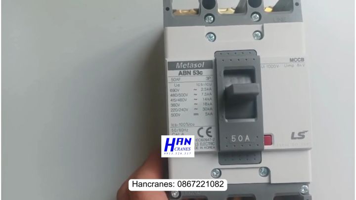 Aptomat 3 Pha LS MCCB ABN53c 50A Dòng Cắt 18kA | Lazada.vn
