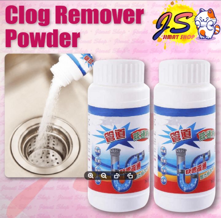 Clog Remover Drain Pipe Basin Cleaner Clogged Drainage Remover Powder ...