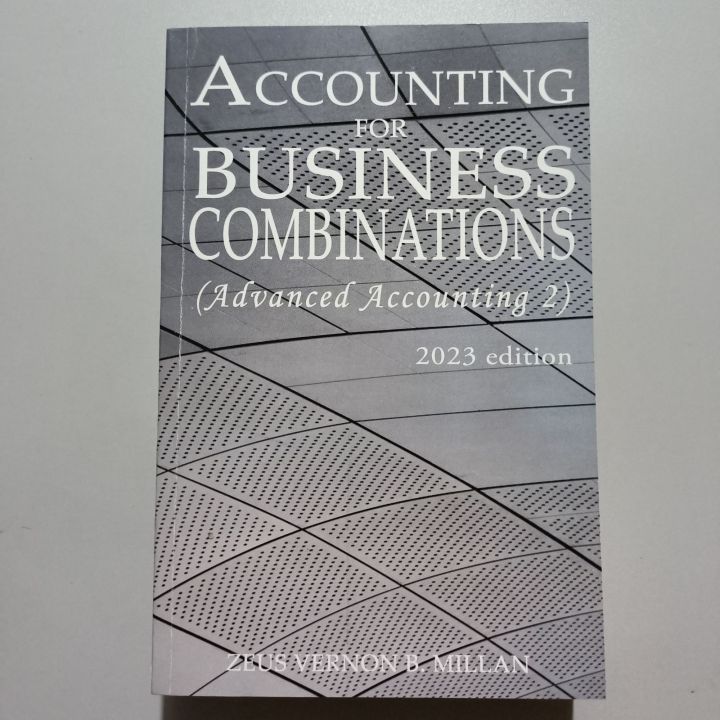 Accounting for Business (Advance Accounting 2) 2023 edition By: Millan ...