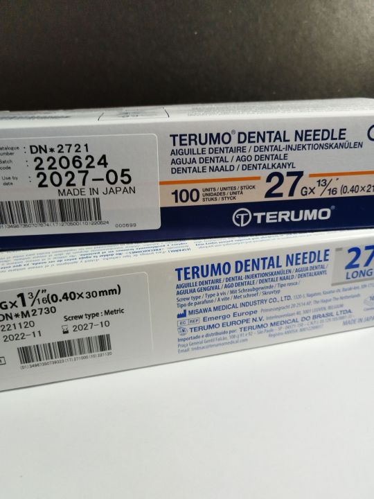 DENTAL NEEDLES TERUMO 27g SHORT/27g LONG | Lazada PH