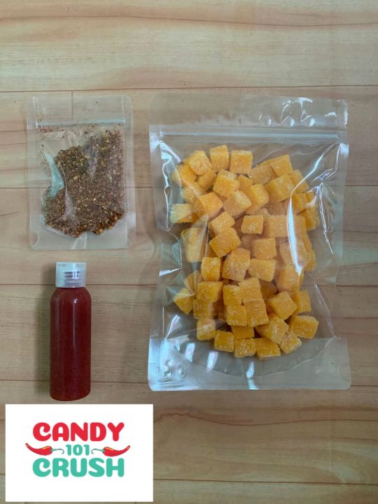 Mango Cubes Gummies Enchilados w/ Chamoy & Tajin 250/500 grams | Lazada PH