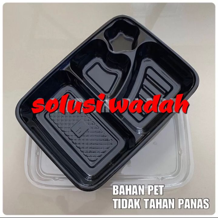 Mika bento Bintang skat 4 Hitam +Tutup/BAHAN PET/isi-50set | Lazada ...
