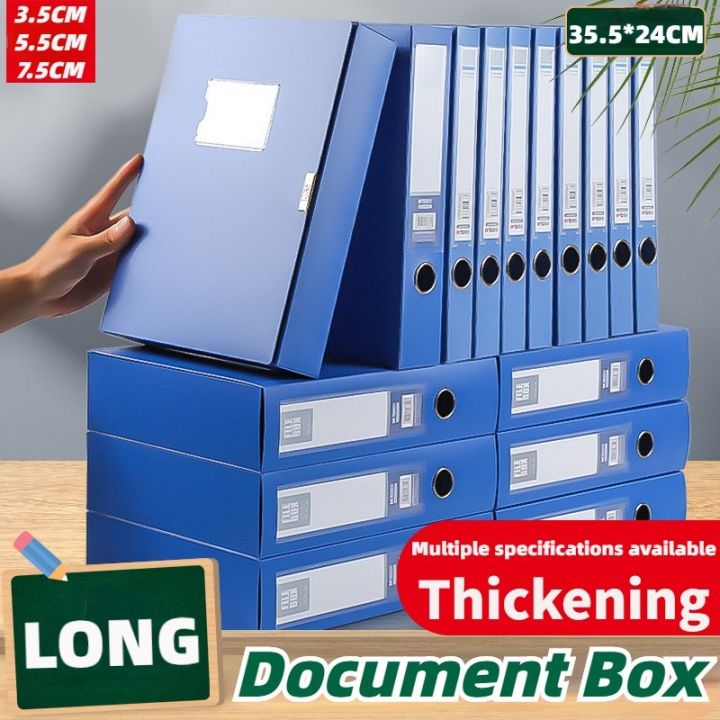 Document Box Long File Case File Box Bond Paper Organizer Document ...