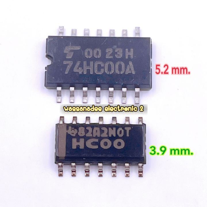 IC. SMD 74HC00 3.9mm. 5.2 mm. | Lazada.co.th