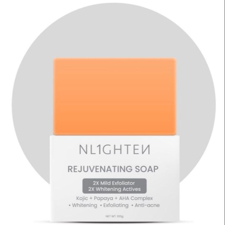 Nlighten Rejuvenating Soap with Kojiс + Рарауа + АНА Complex Whitening ...