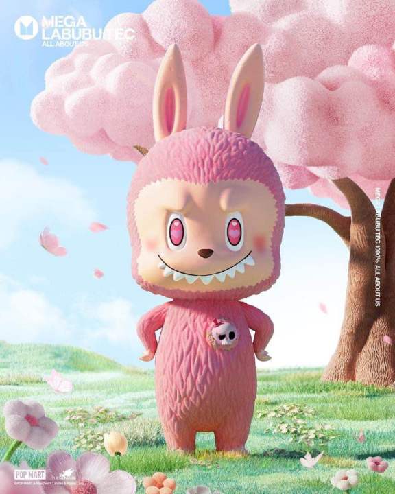 พร้อมส่ง POP MART MEGA LABUBU TEC 1000% (new) น้องลาบูบู้สีชมพูด ...
