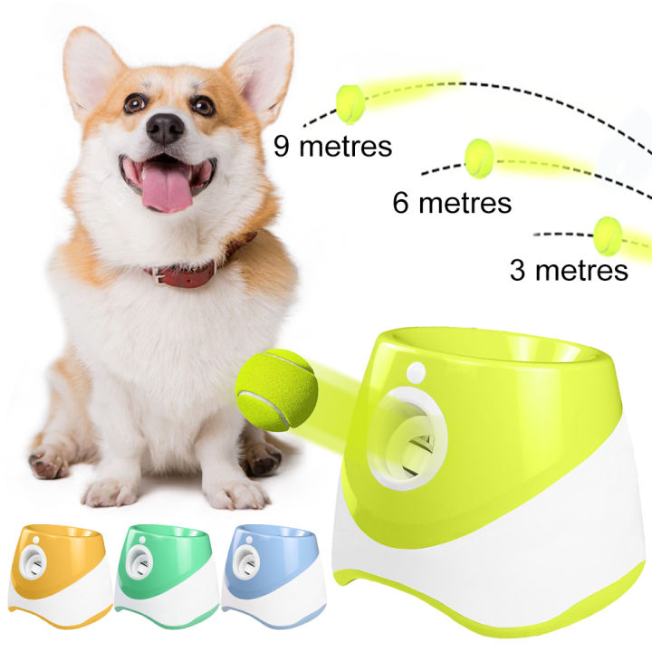Dog Tennis Launcher Mini Tennis Throwing Pinball Machine Ball Launcher ...