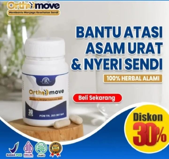 Orthomove Original Obat Sendi - Obat Asam Urat - Obat Syaraf Kejepit ...