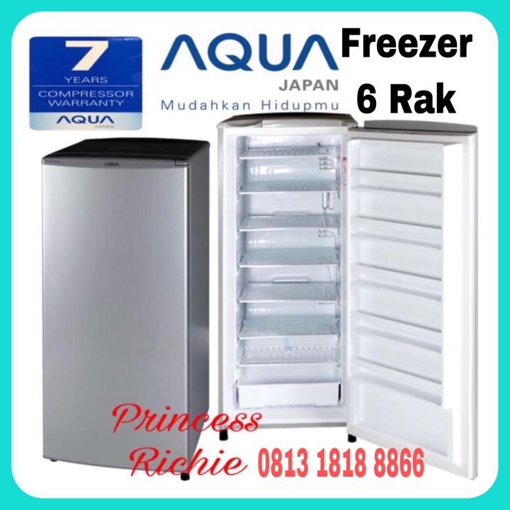 Kulkas freezer Asi Es batu Aqua sanyo 6 Rak | Lazada Indonesia
