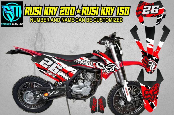Rusi KRY 200 Full body decals | Lazada PH