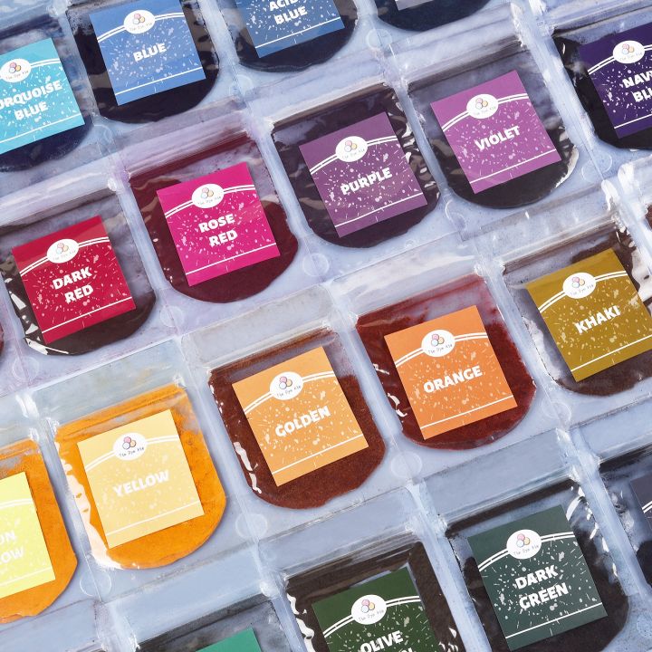 10g 24 Colors Fabric Dye Clothing Refurbished Coloring Agent Cotton ...