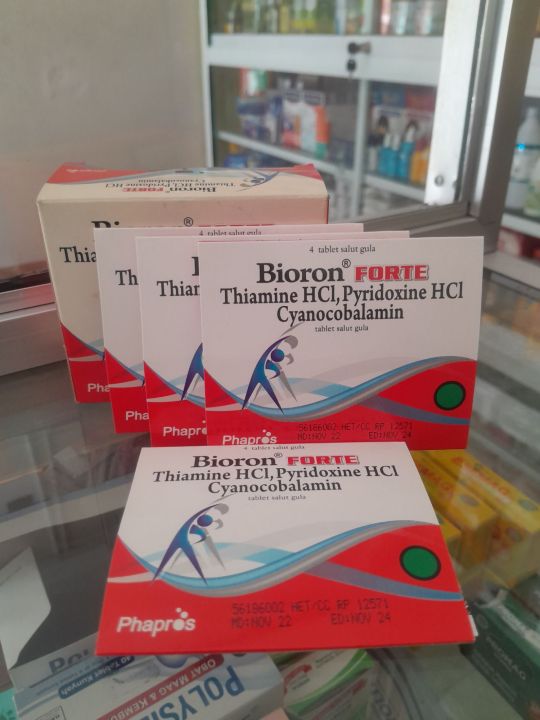 BIORON FORTE TABLET STRIP ISI 4 (Multivitamin dan mineral untuk ...