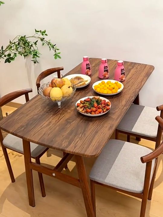 Modern simple style family restaurant dining table dining table chairs ...