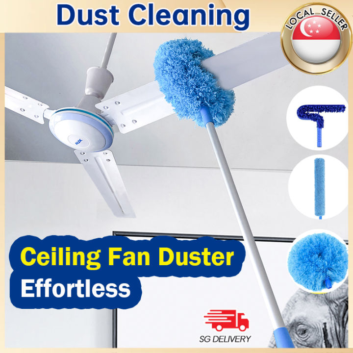 🇸🇬【SG stock】Fan cleaning duster fan cleaner Ceiling Fan Duster Absorb ...